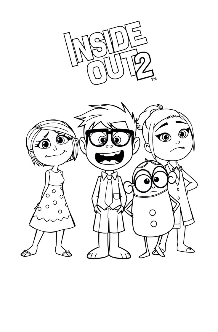 18 Inside out 2 coloring pages - My free coloring world