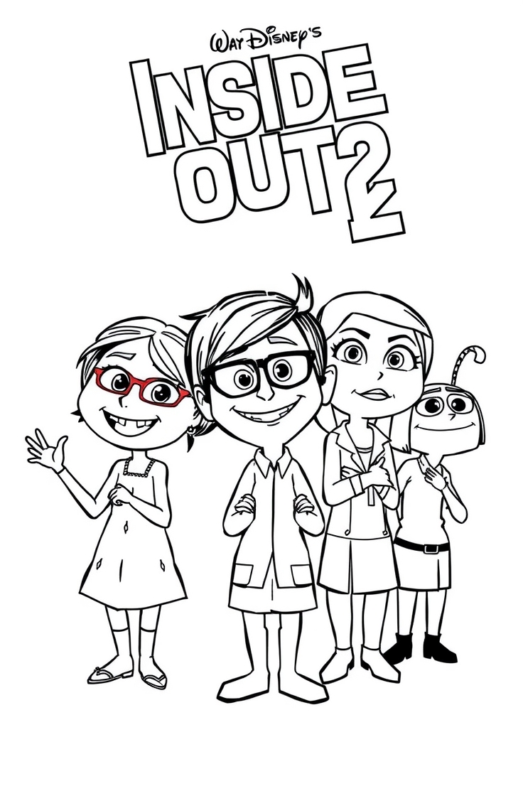 18 Inside out 2 coloring pages - My free coloring world