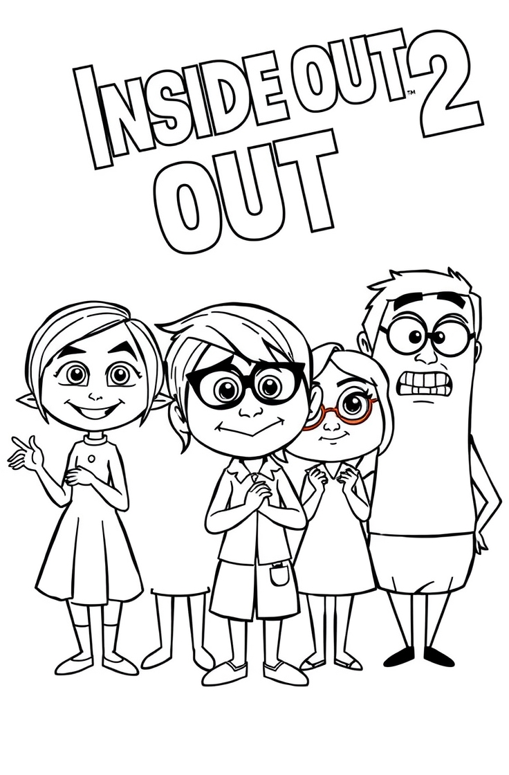18 Inside out 2 coloring pages - My free coloring world