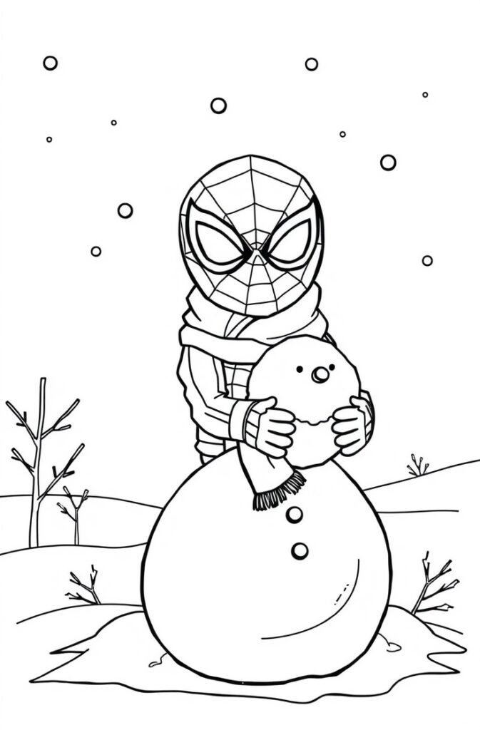 21 Cute spiderman coloring pages - My free coloring world